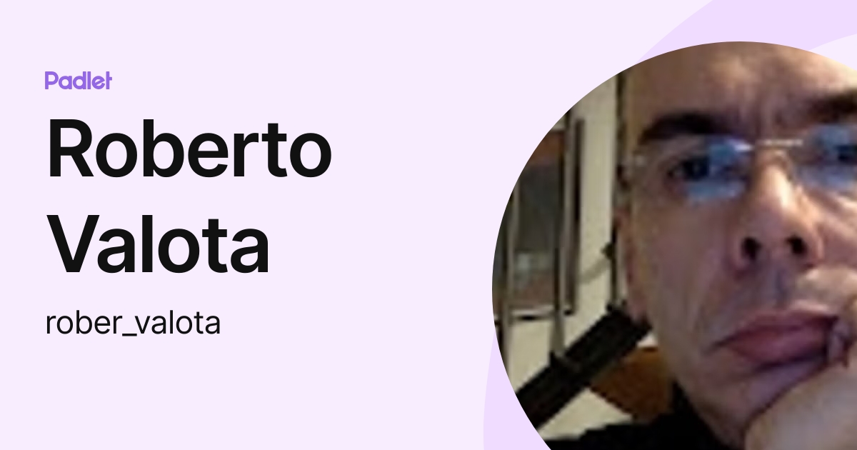 Roberto Valota (rober_valota) profile | Padlet