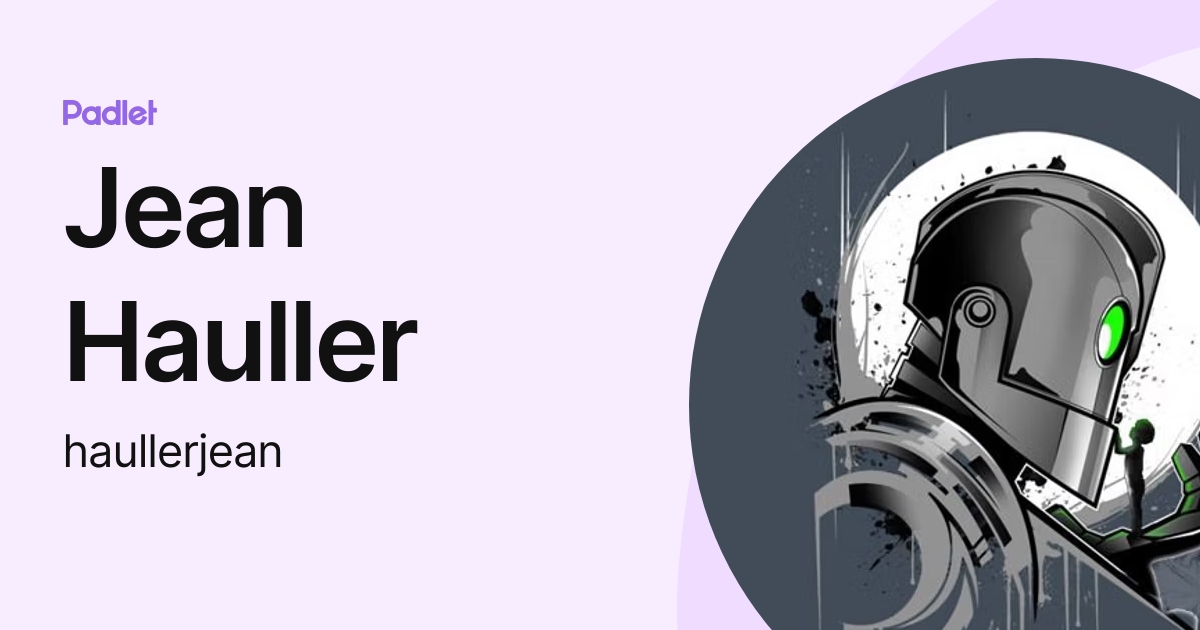 Jean Hauller (haullerjean) profile | Padlet