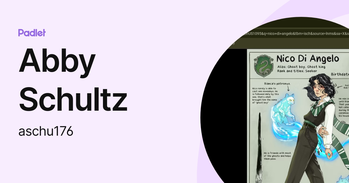 Abby Schultz (aschu176) profile | Padlet