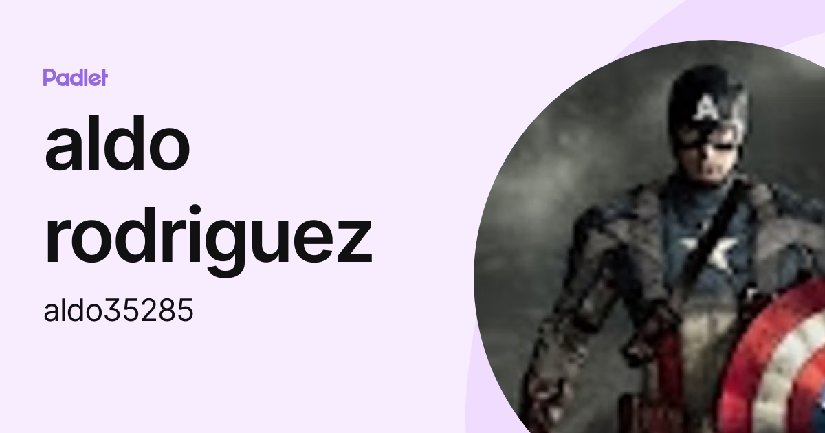 aldo rodriguez (aldo35285) profile | Padlet