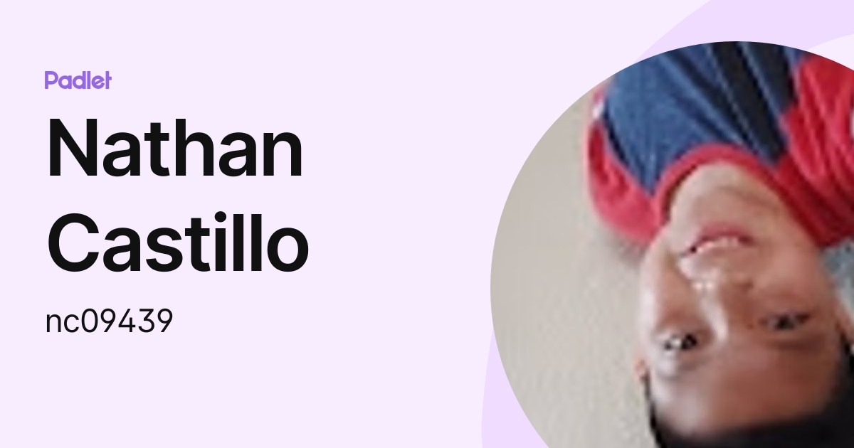 Nathan Castillo (nc09439) profile | Padlet