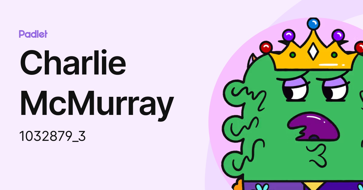 Charlie McMurray (1032879_3) profile | Padlet