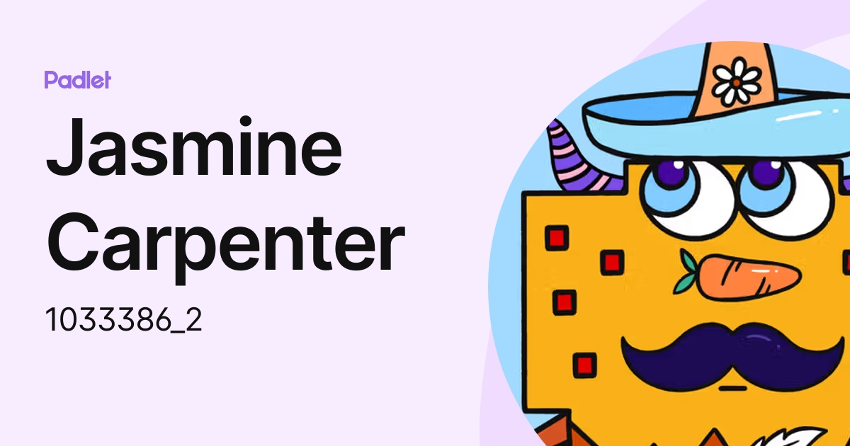 Jasmine Carpenter (1033386_2) profile | Padlet