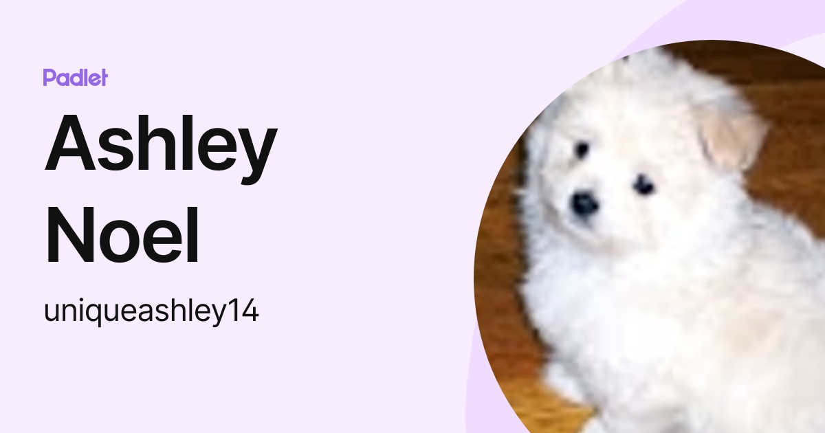 Ashley Noel (uniqueashley14) profile | Padlet