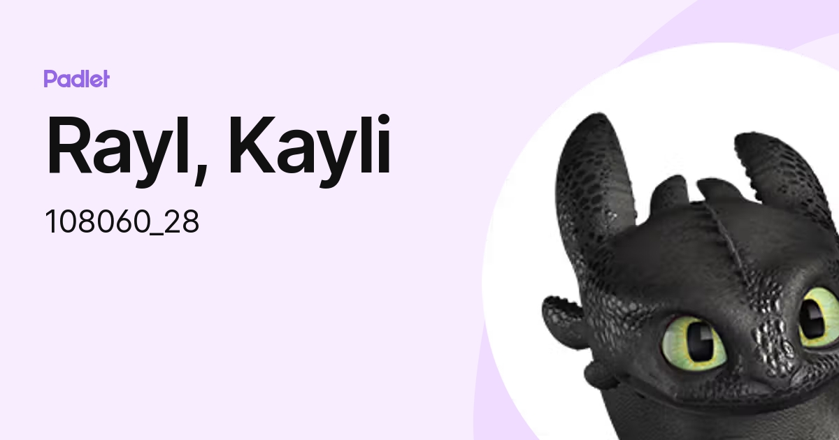 Rayl, Kayli (108060_28) profile | Padlet