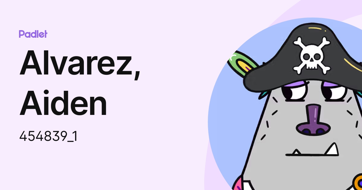 Alvarez, Aiden (454839_1) profile | Padlet