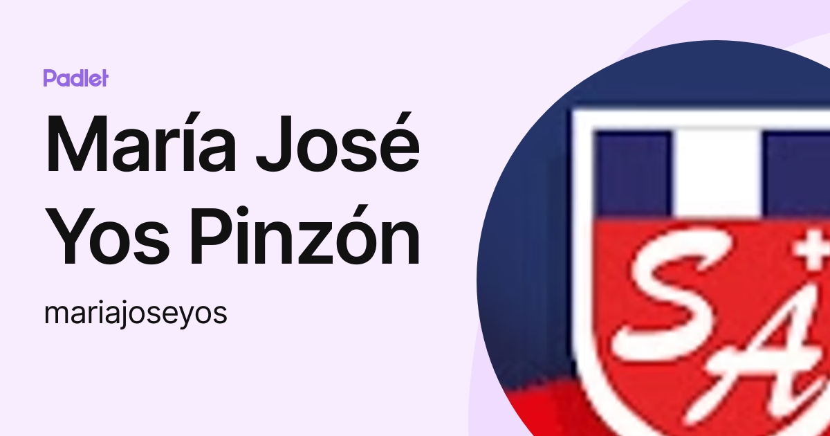 María José Yos Pinzón (mariajoseyos) profile | Padlet