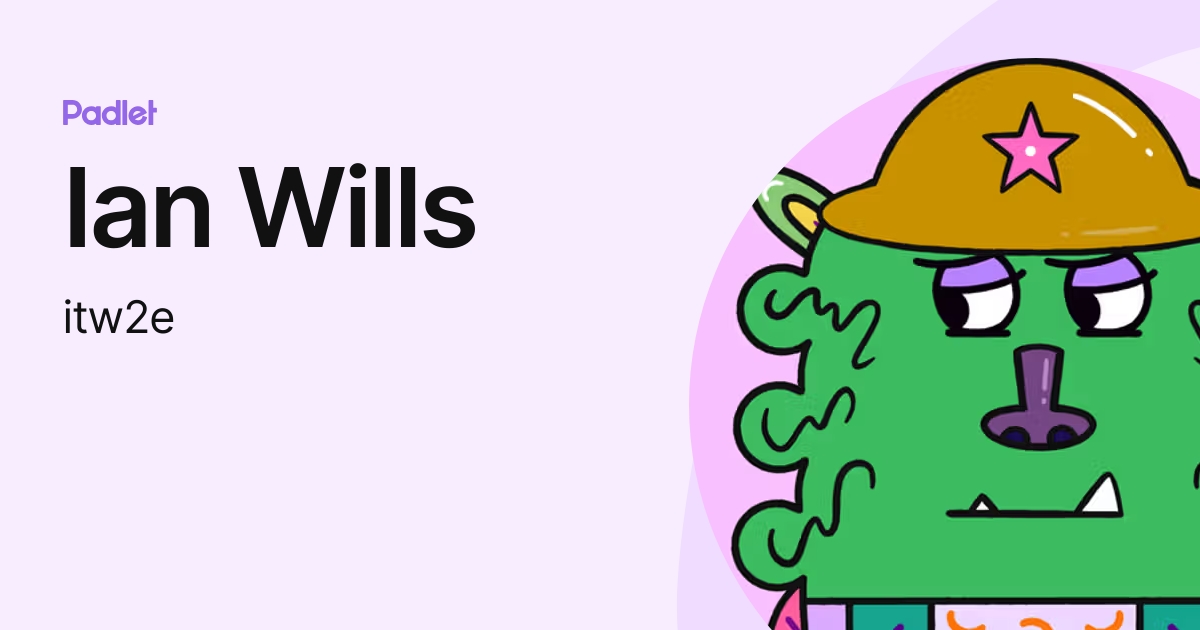 Ian Wills (itw2e) profile | Padlet