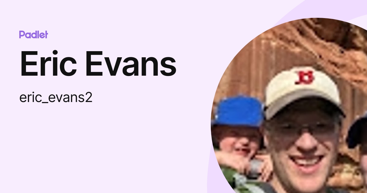 Eric Evans (eric_evans2) profile | Padlet