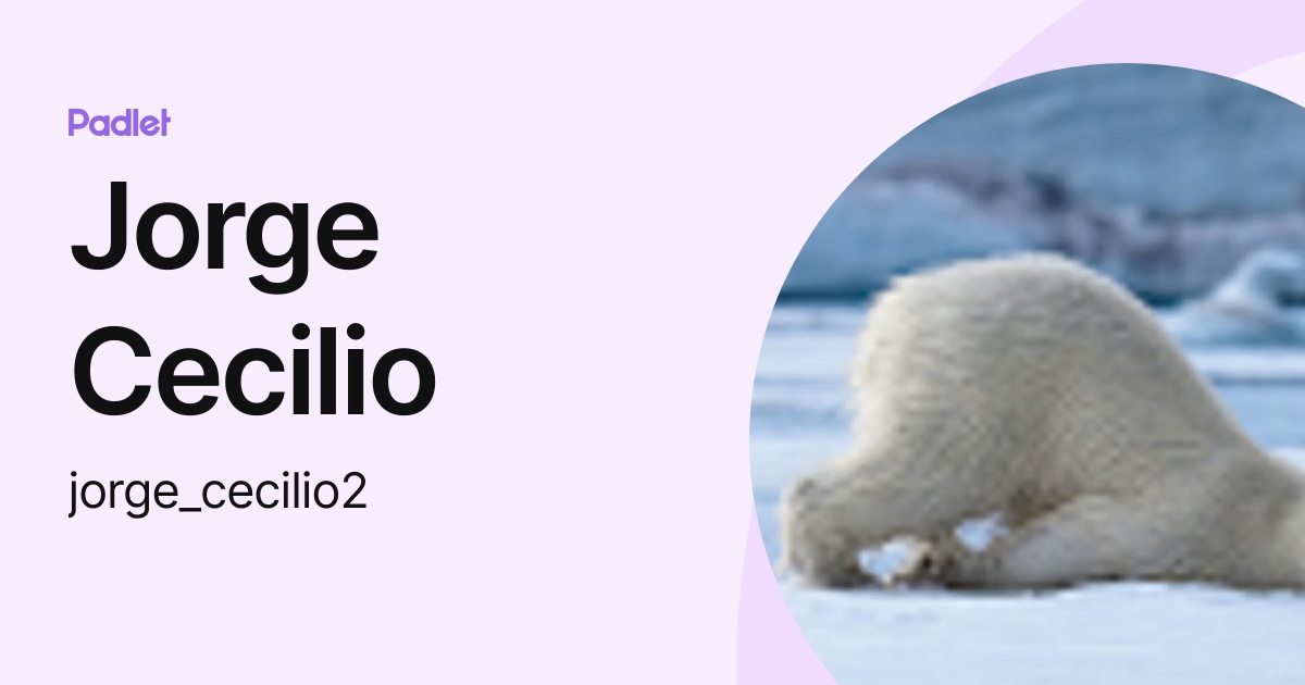 Jorge Cecilio (jorge_cecilio2) profile | Padlet