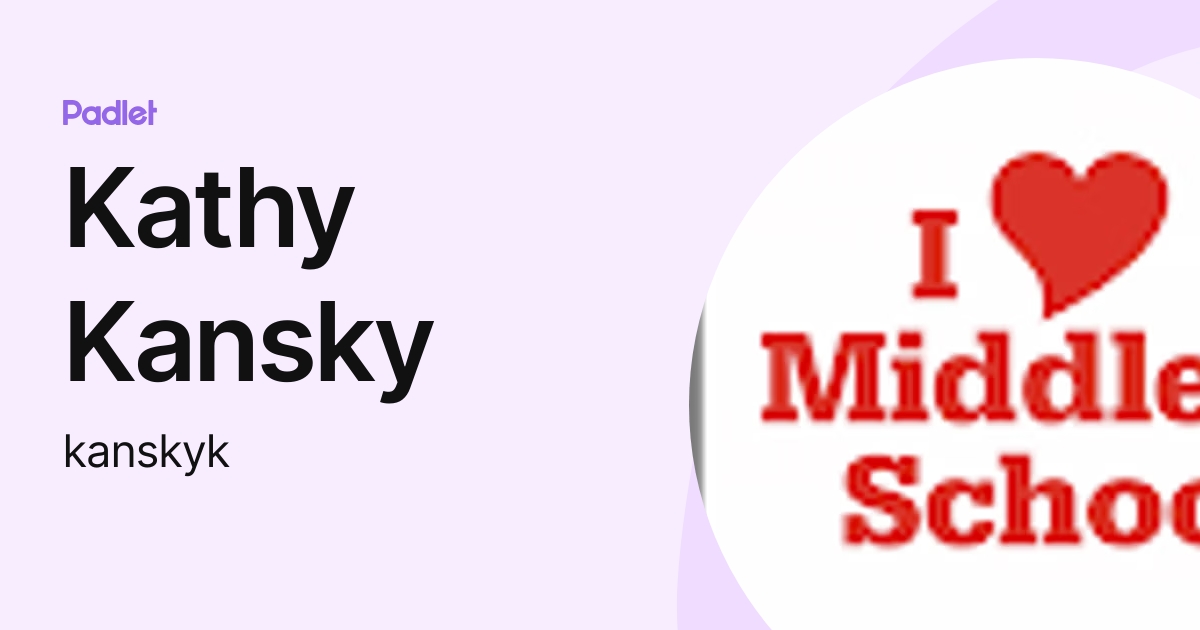 Kathy Kansky (kanskyk) profile | Padlet