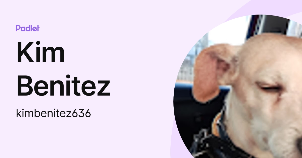 Kim Benitez (kimbenitez636) profile | Padlet