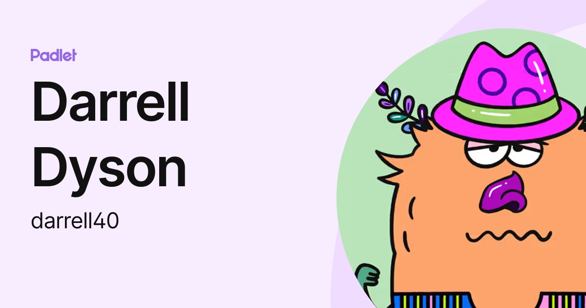 Darrell Dyson (darrell40) profile | Padlet