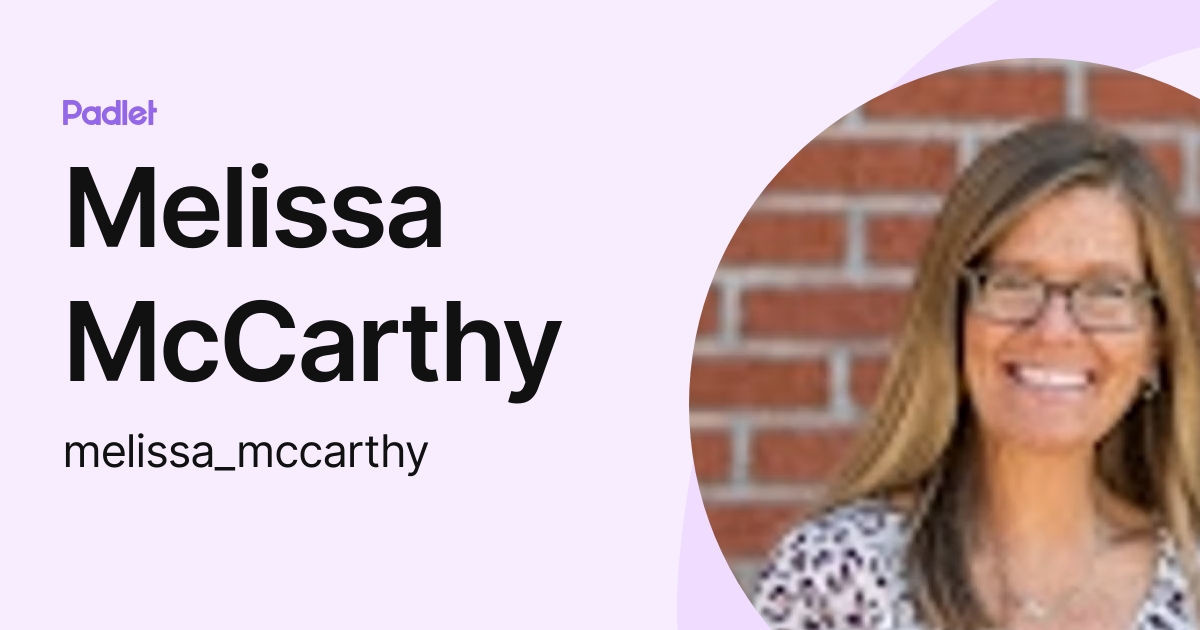 Melissa McCarthy (melissa_mccarthy) profile | Padlet