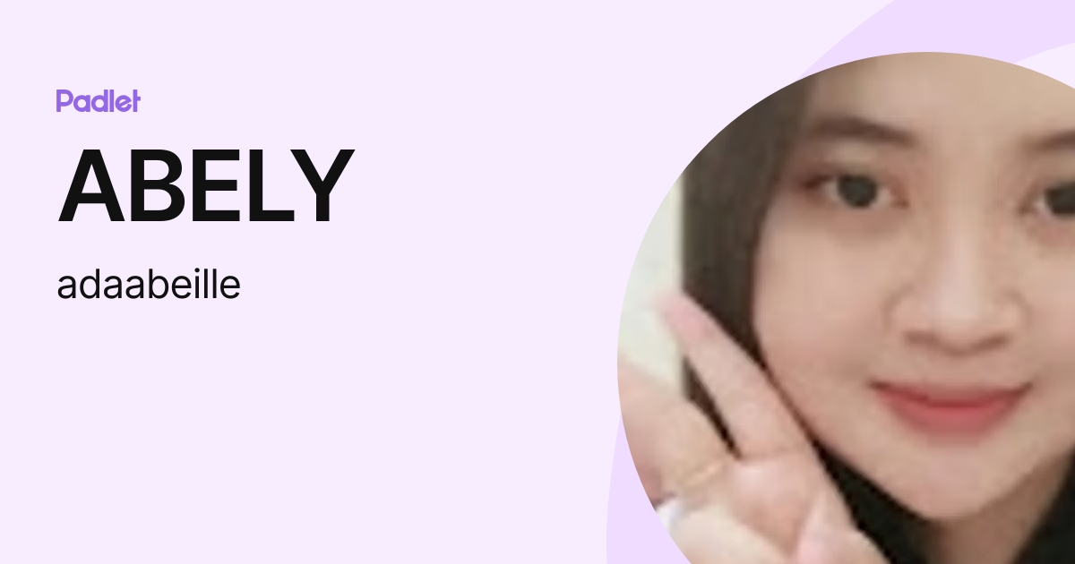 ABELY (adaabeille) profile | Padlet