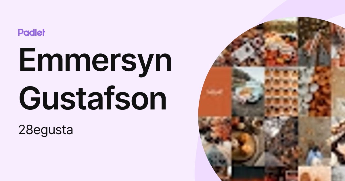 Emmersyn Gustafson (28egusta) profile | Padlet