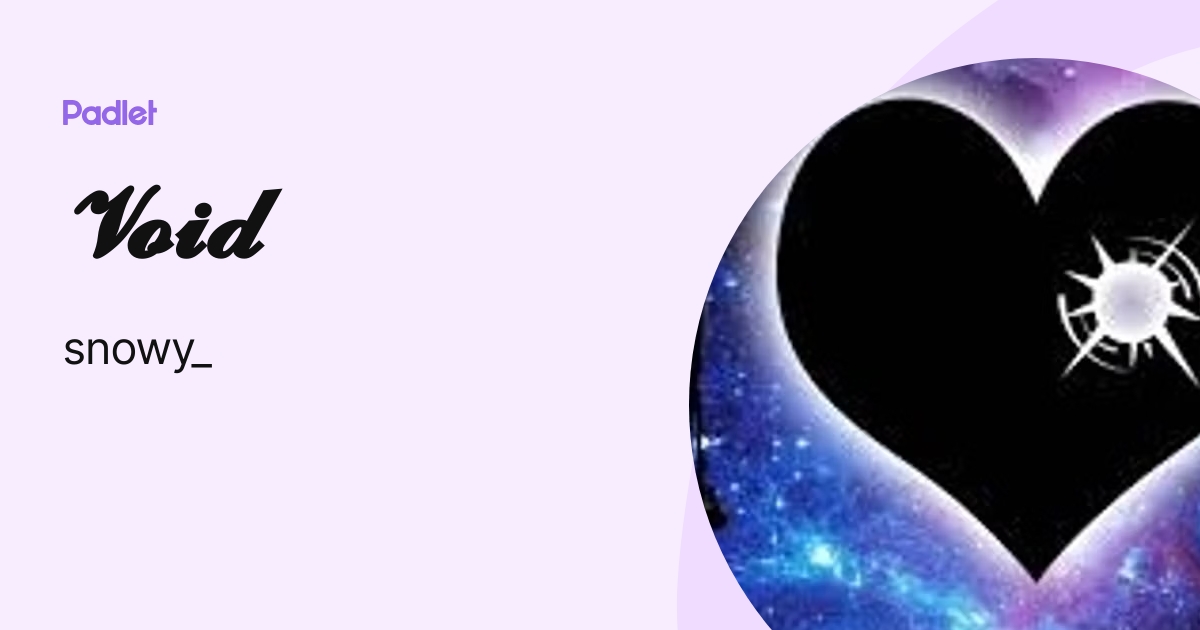 𝓥𝓸𝓲𝓭 (snowy_) profile | Padlet