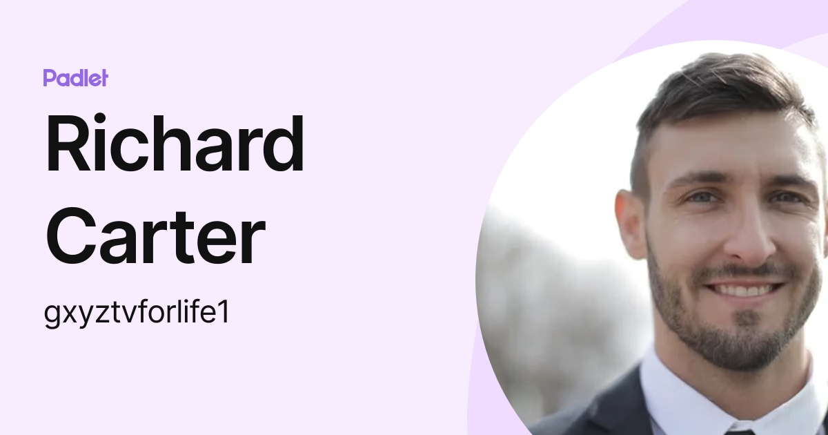 Richard Carter (gxyztvforlife1) profile | Padlet