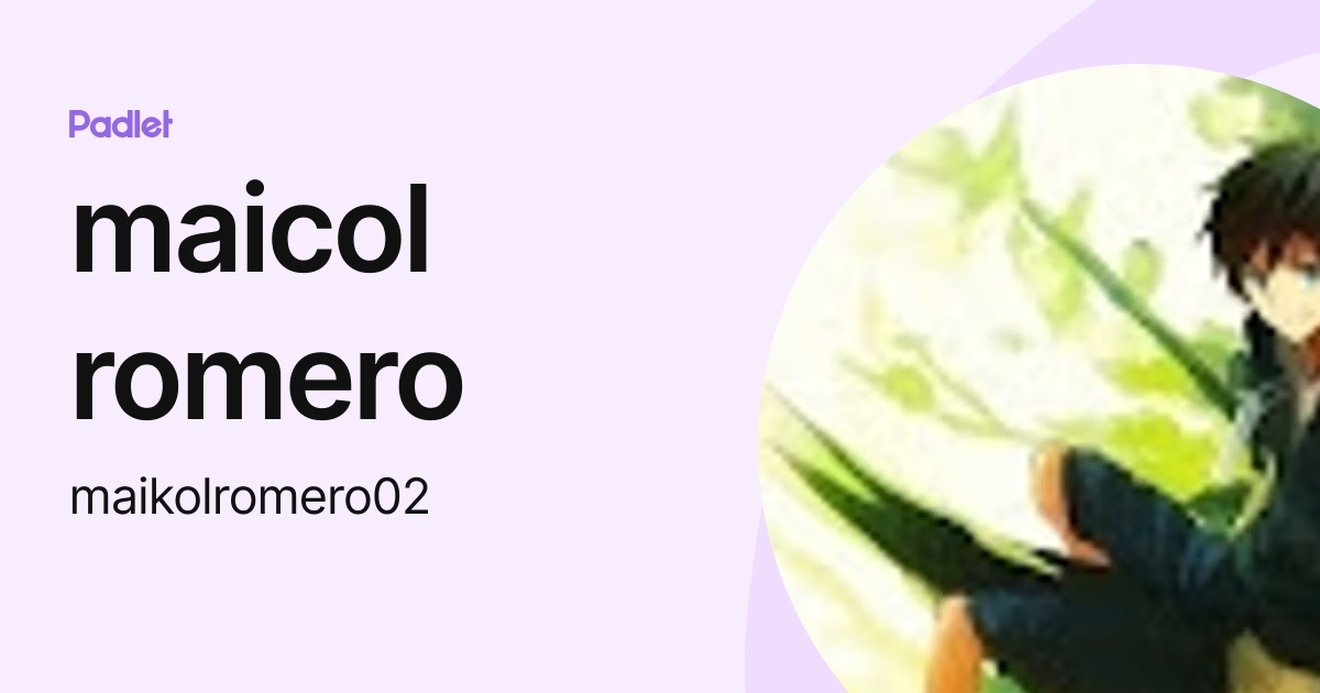 maicol romero (maikolromero02) perfil | Padlet