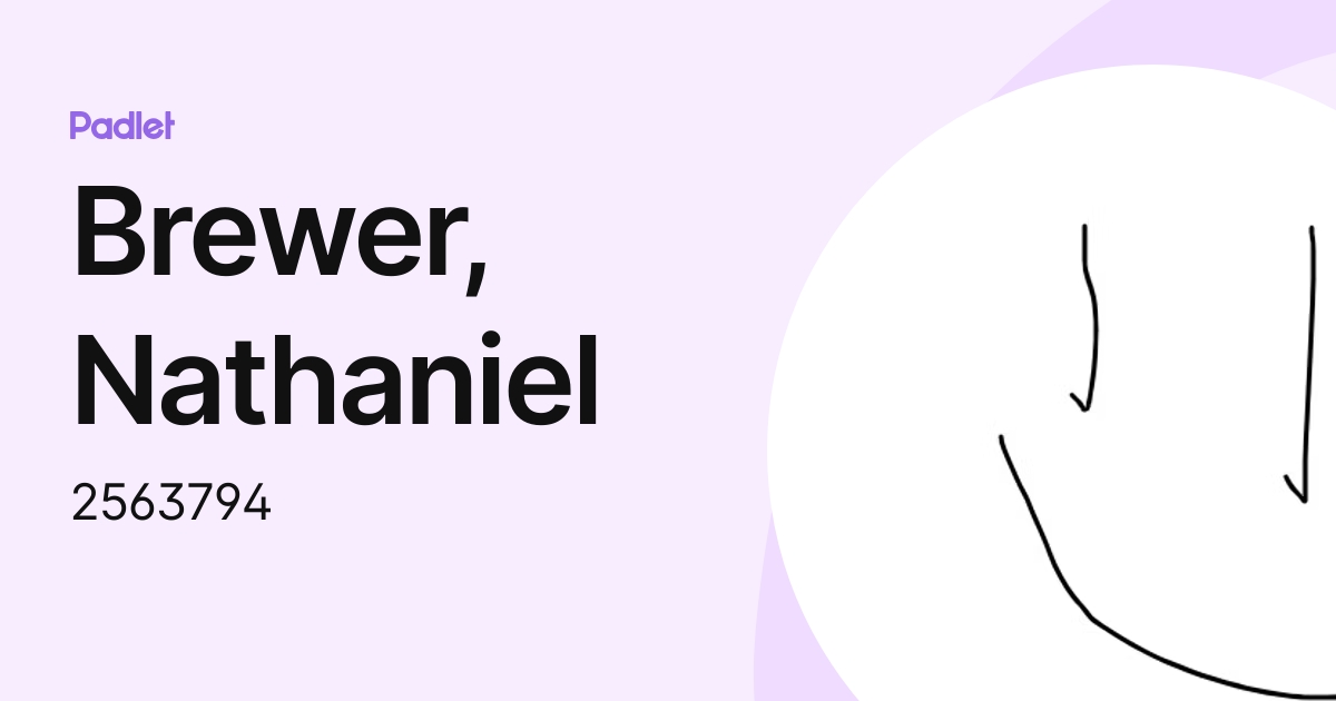 Brewer, Nathaniel (2563794) profile | Padlet