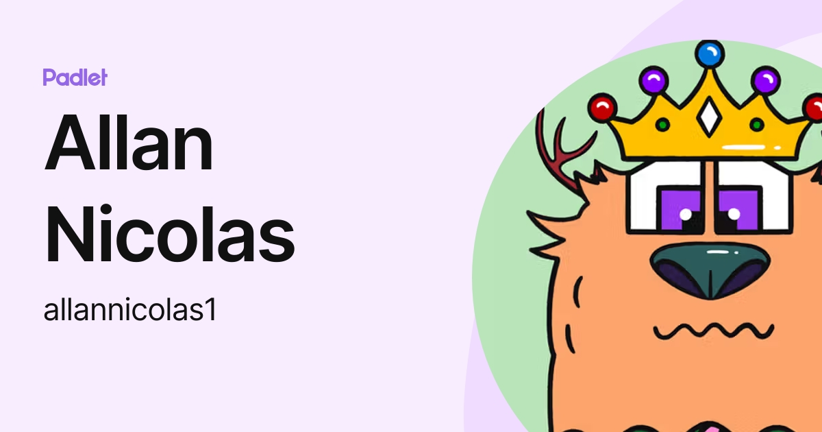 Allan Nicolas (allannicolas1) profile | Padlet