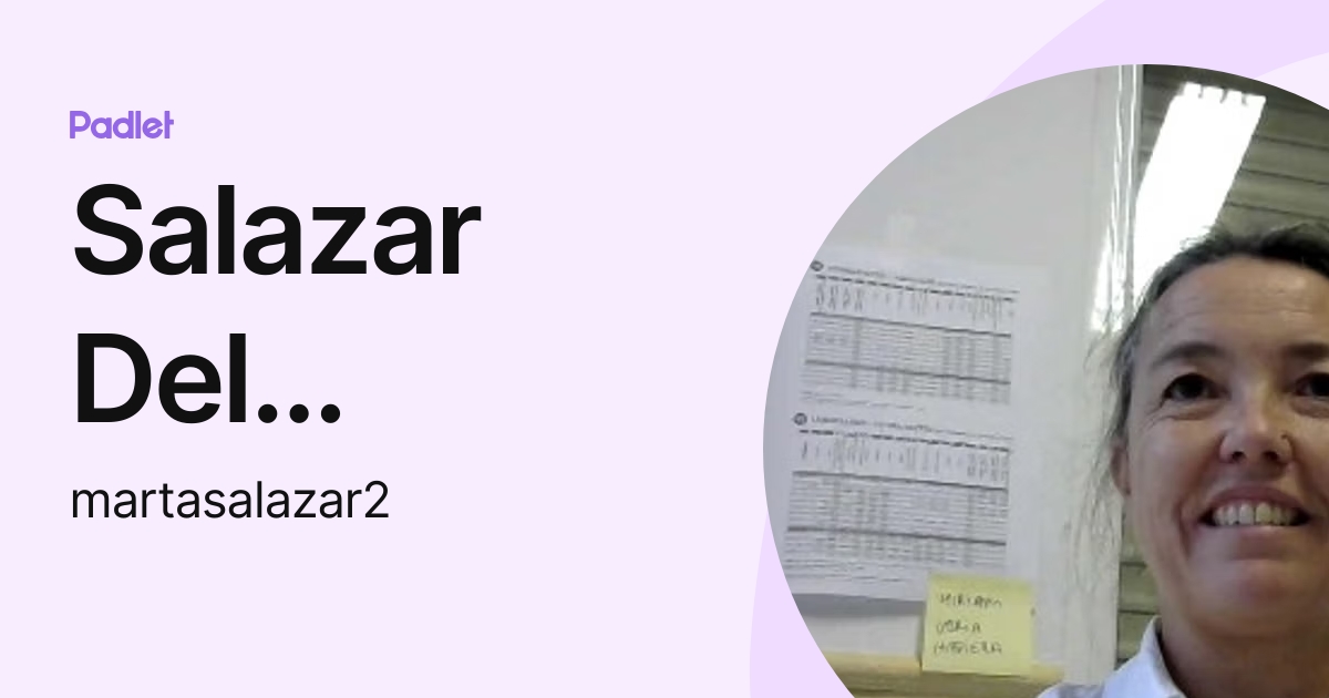 Salazar Del Campo, Marta (martasalazar2) profile | Padlet