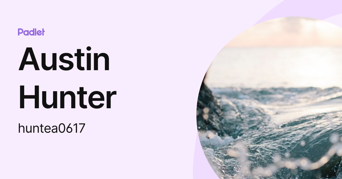 Austin Hunter (huntea0617) profile | Padlet