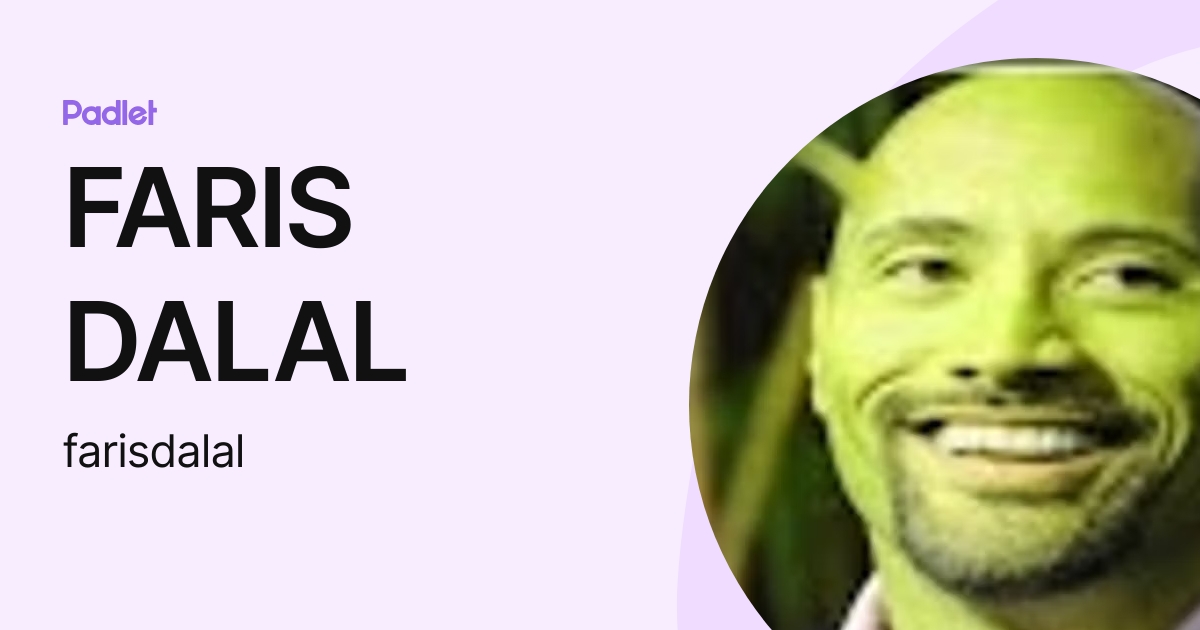 FARIS DALAL (farisdalal) profile | Padlet