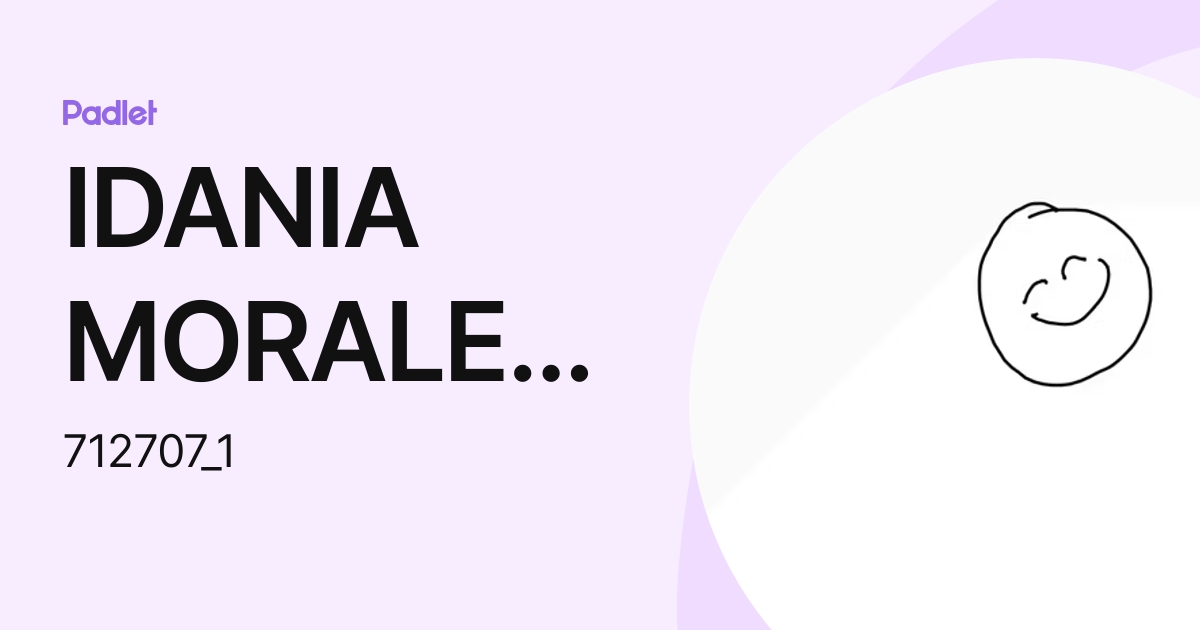IDANIA MORALES MORENO (712707_1) profile | Padlet