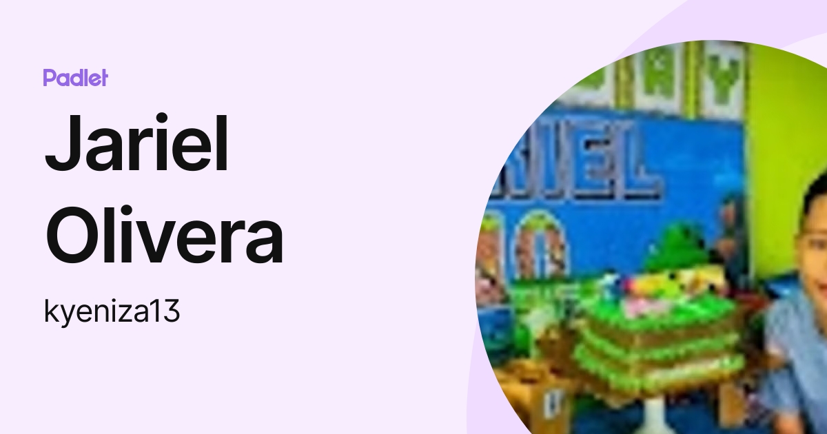 Jariel Olivera (kyeniza13) profile | Padlet