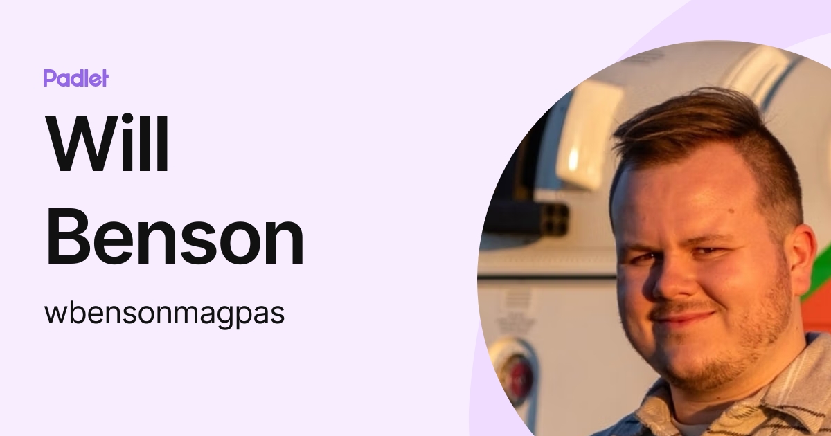 Will Benson (wbensonmagpas) profile | Padlet