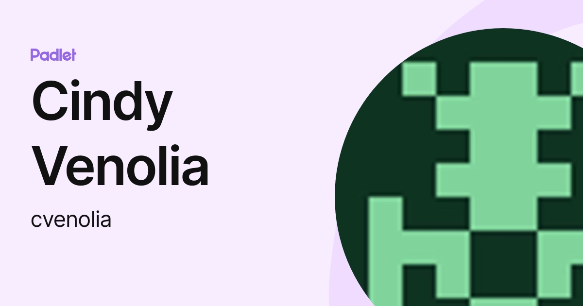 Cindy Venolia (cvenolia) profile | Padlet