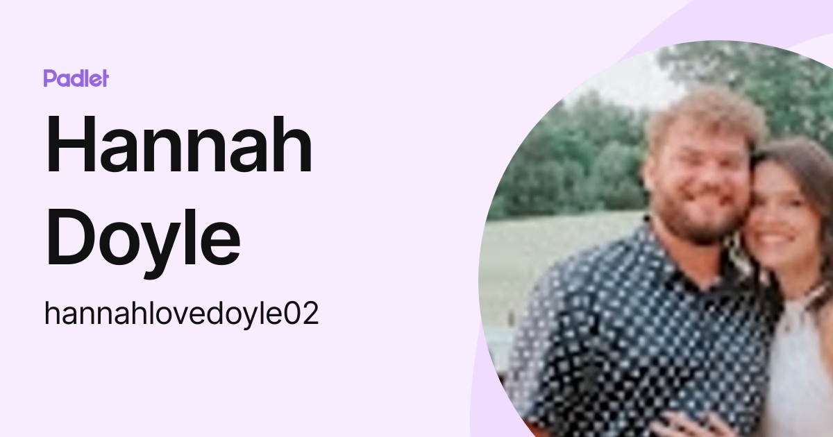 Hannah Doyle (hannahlovedoyle02) profile | Padlet