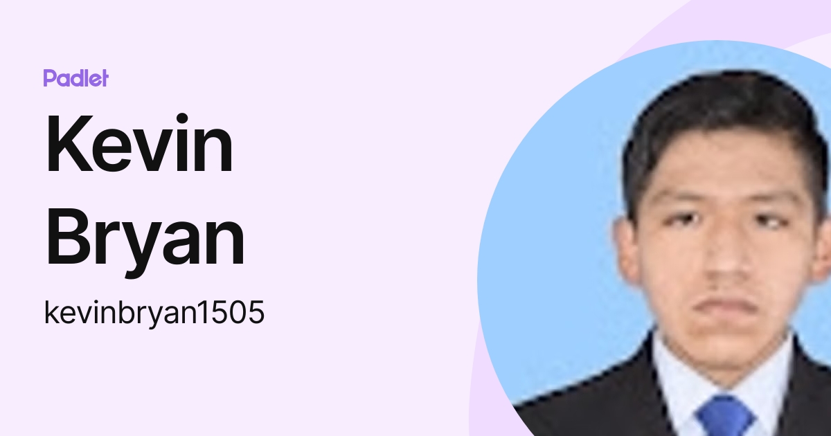 Kevin Bryan (kevinbryan1505) profile | Padlet