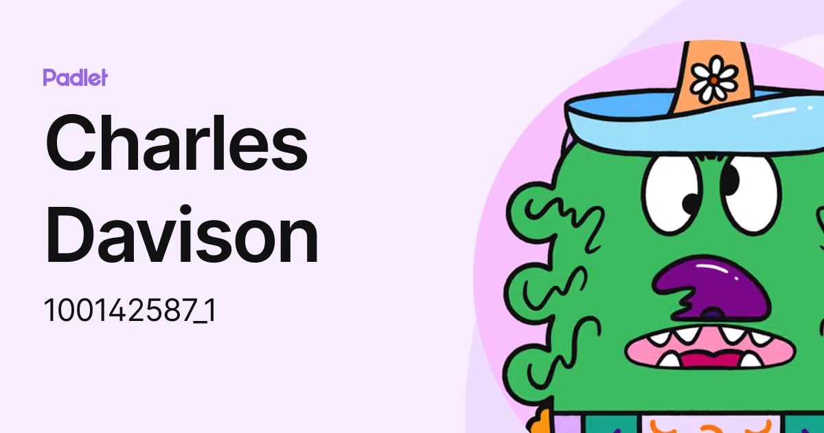 Charles Davison (100142587_1) profile | Padlet