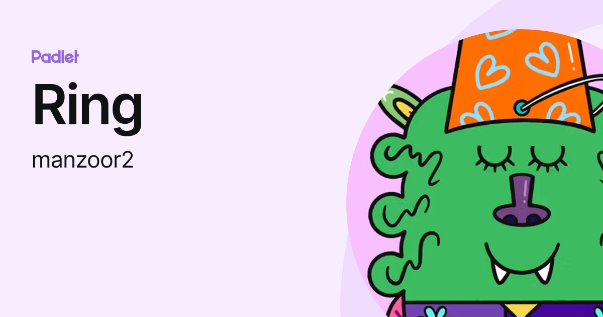 Ring (manzoor2) profile | Padlet