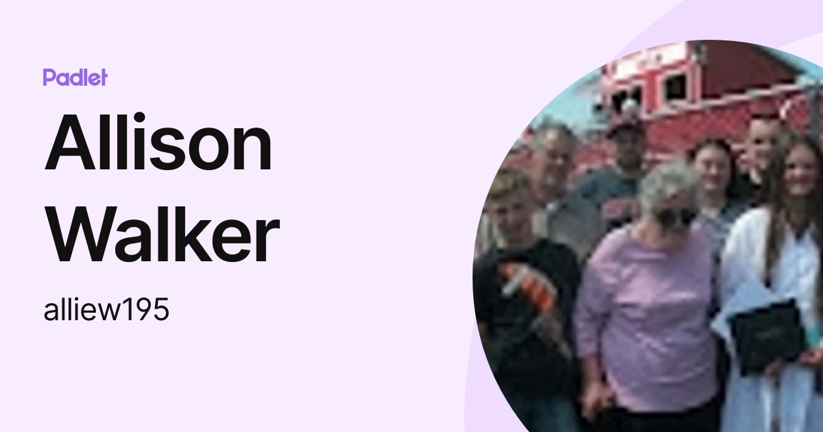 Allison Walker (alliew195) profile | Padlet