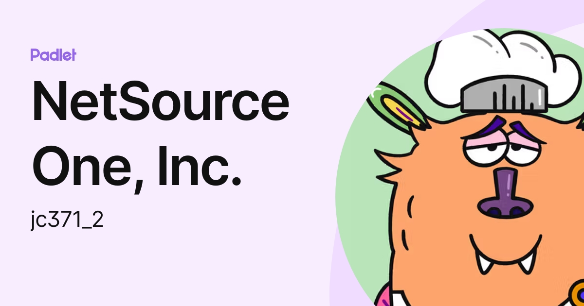 NetSource One, Inc. (jc371_2) profile | Padlet