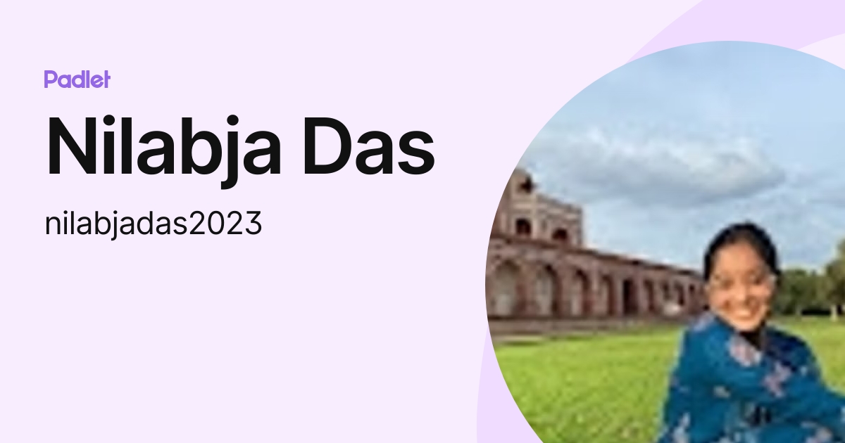 Nilabja Das (nilabjadas2023) profile | Padlet