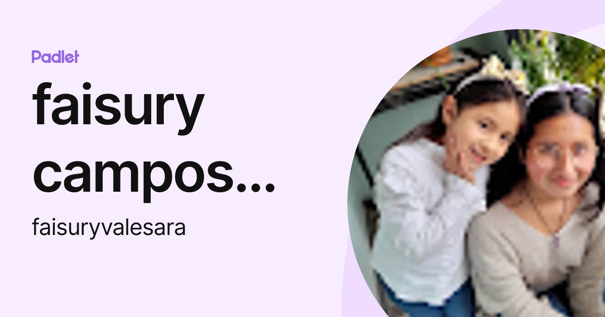 faisury campos saboya (faisuryvalesara) profile | Padlet