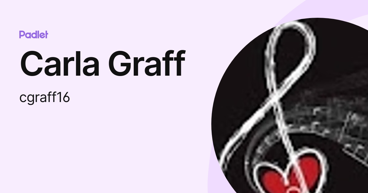 Carla Graff (cgraff16) profile | Padlet