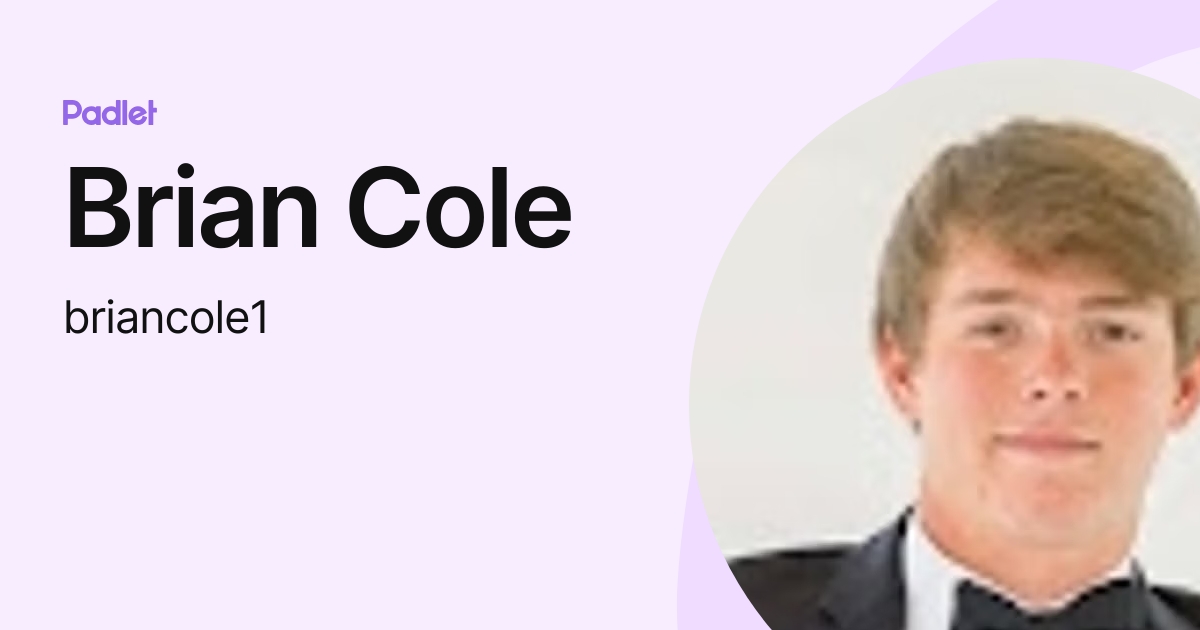 Brian Cole (briancole1) profile | Padlet