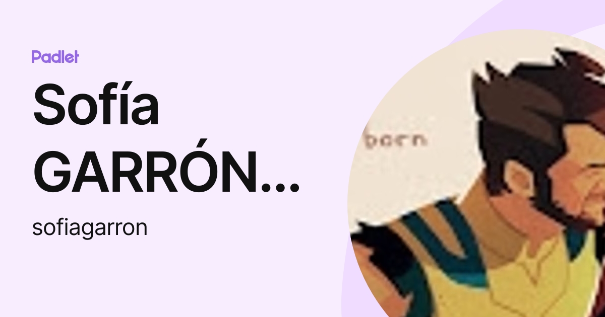Sofía GARRÓN CARBALLO (sofiagarron) profile | Padlet