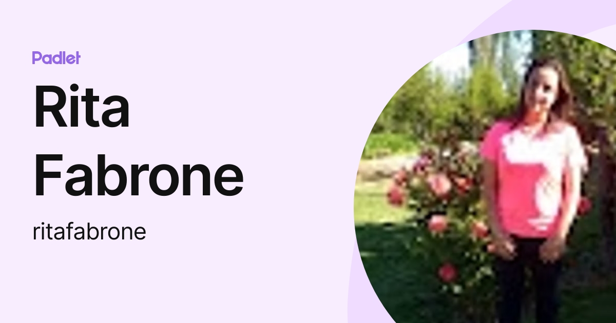 Rita Fabrone (ritafabrone) profile | Padlet