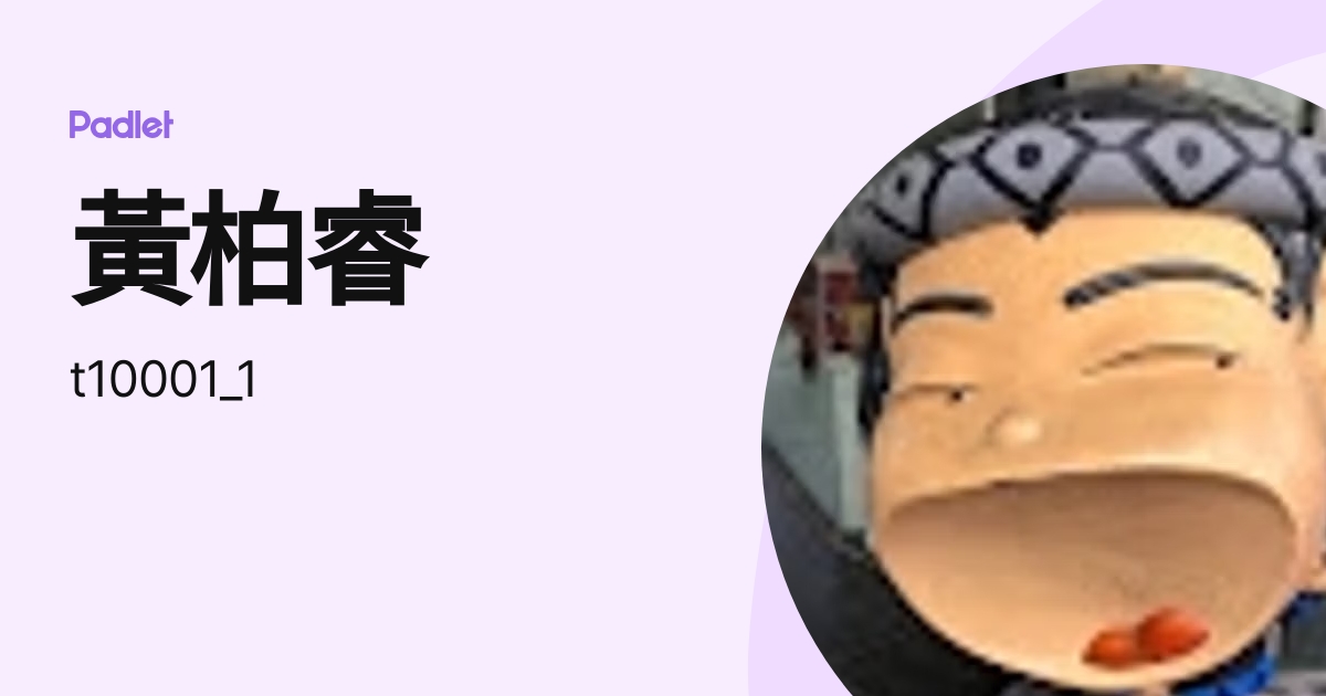 黃柏睿 (t10001_1) profile | Padlet