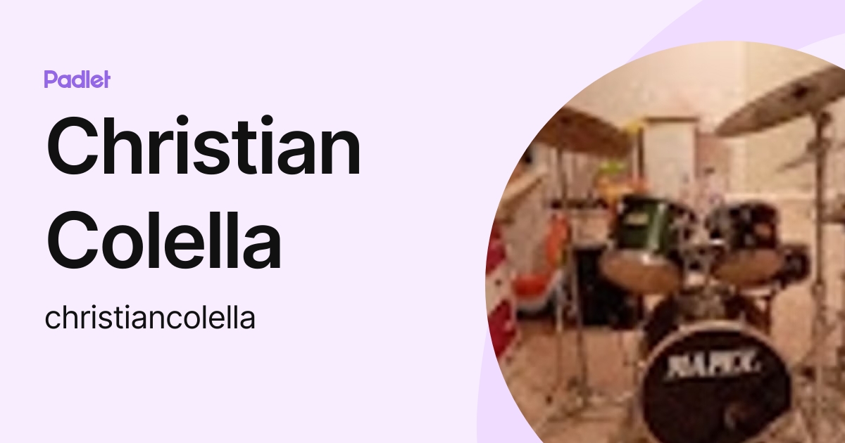 Christian Colella (christiancolella) profile | Padlet