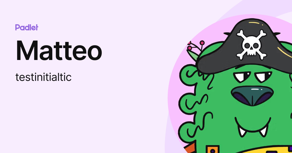 prof tic (testinitialtic) profile | Padlet