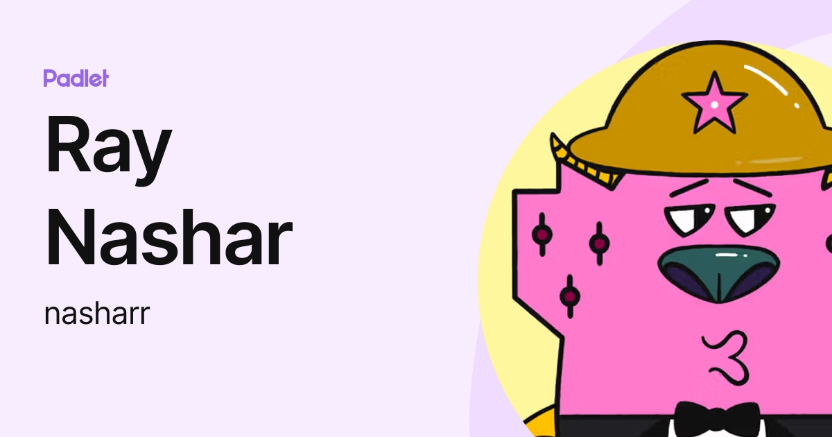 Ray Nashar (nasharr) profile | Padlet