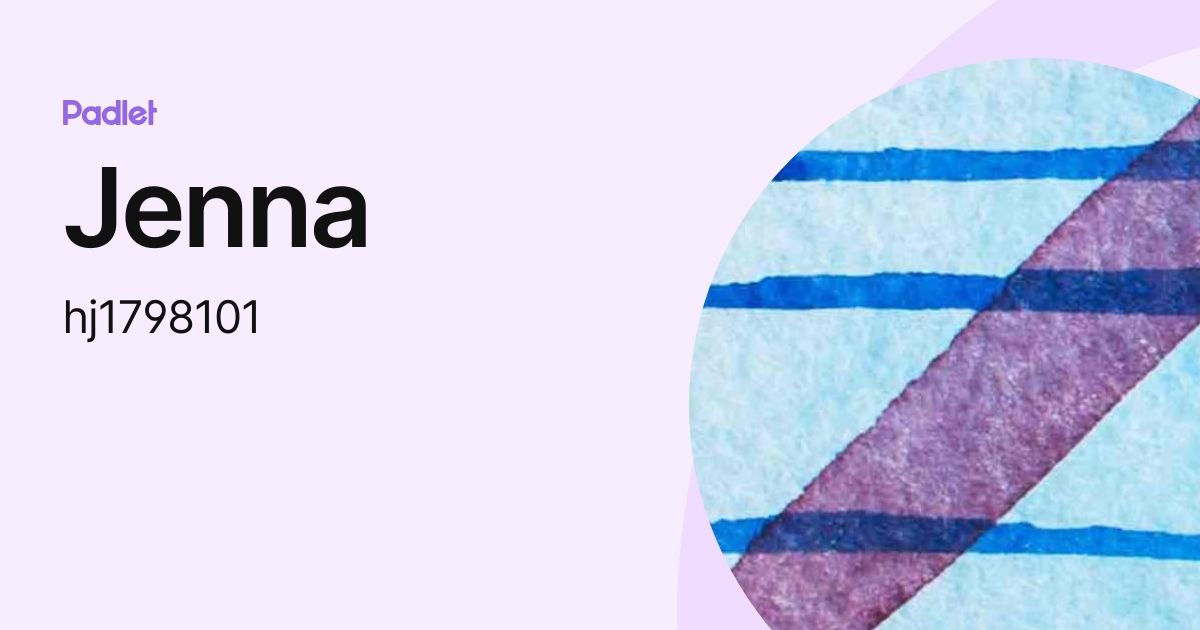 Jenna (hj1798101) profile | Padlet