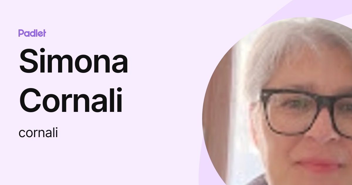 Simona Cornali (cornali) profile | Padlet